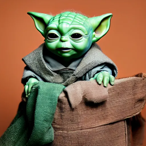 baby yoda riding one of the queen ’ s prized corgis, | Stable Diffusion ...