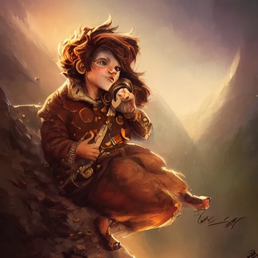 Brown haired halfling, dandy elegant fop diminutive by | Stable ...