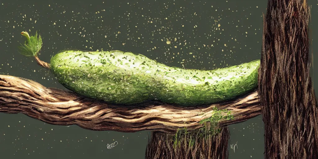 beautiful digital illustration of an animated pickle | Stable Diffusion ...