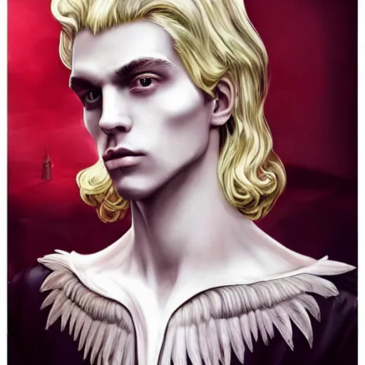 godlike awe-inspiring menacing Lucifer royal portrait, | Stable ...