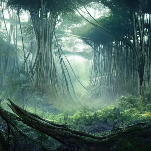 futuristic branching and vaulted canopy structure | Stable Diffusion | OpenArt