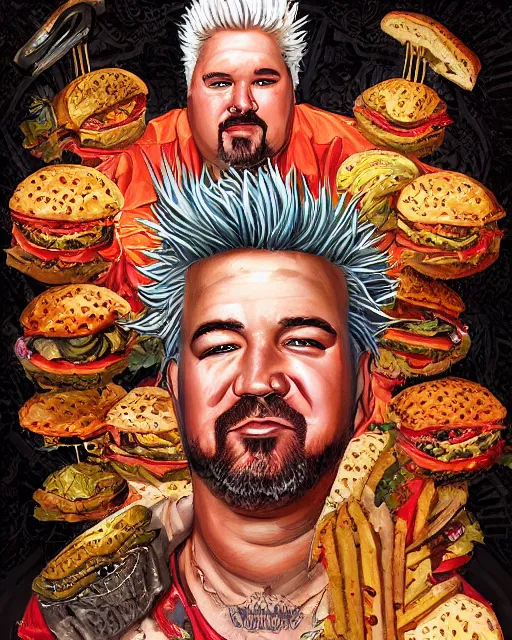 centered beautiful detailed front view portrait of guy | Stable ...