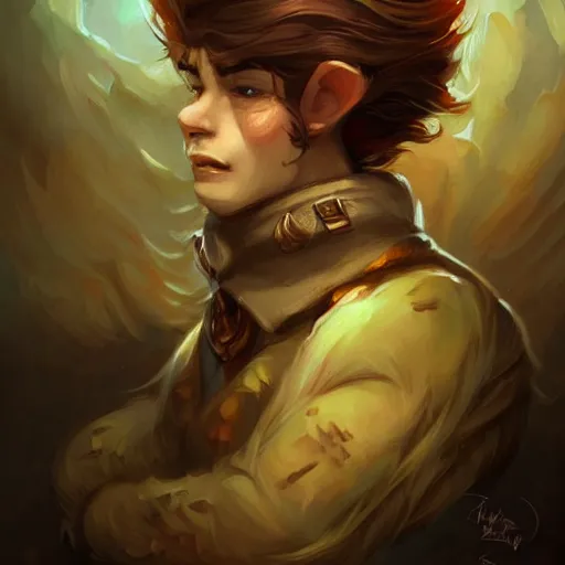 Brown haired halfling, dandy elegant fop diminutive by | Stable ...