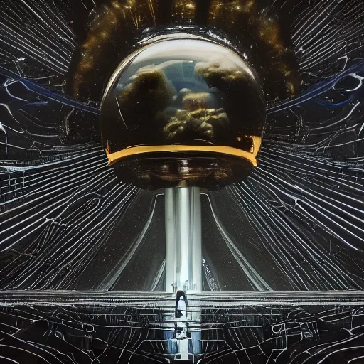 digital sci-fi oily gloss reflection airport | Stable Diffusion | OpenArt