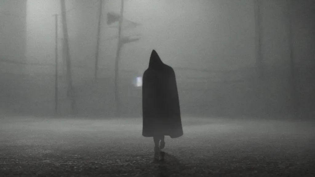 Animated film still, medium distance, a cloaked figure | Stable ...