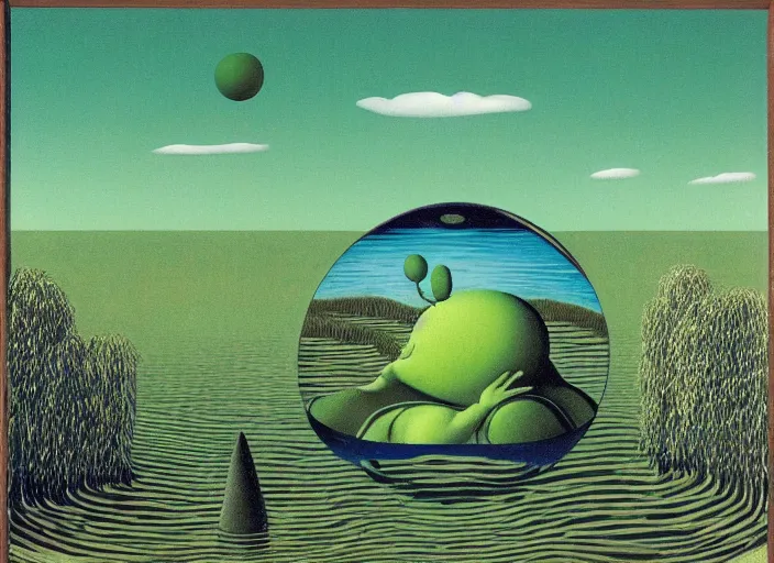 spherical frog looking out of a pond with a non - | Stable Diffusion ...