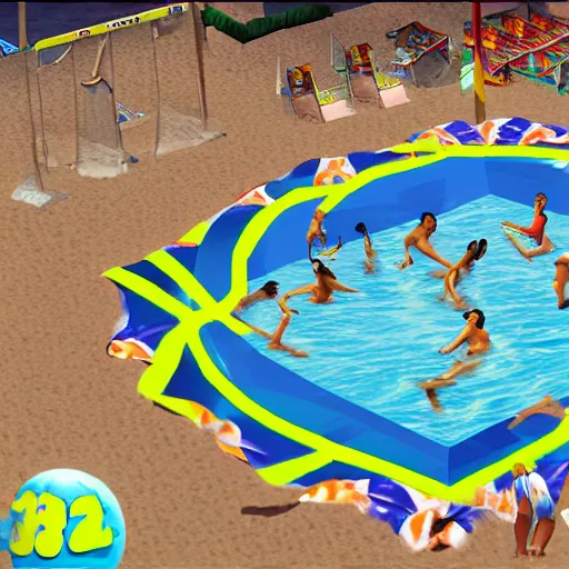 flooded walmart beach volleyball, ps 2 game screenshot | Stable ...