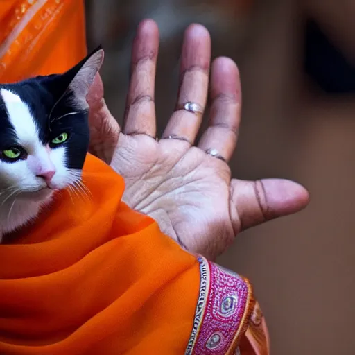 cat's hand in narendra modi's hand, ani, a 7 r | Stable Diffusion | OpenArt