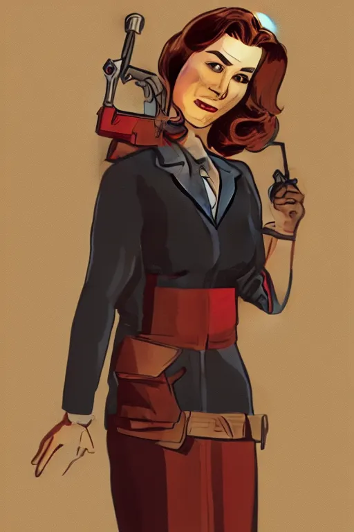Agent carter illustration concept art in the style of | Stable ...