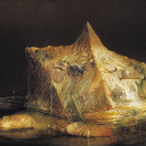 futuristic prismatic smoky stream pyramid halibut | Stable Diffusion ...