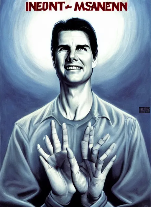 innocent tom cruise, evil beings loom above him, their | Stable ...