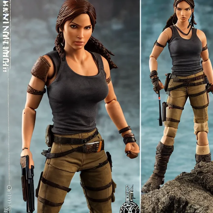 a hot toys figure of lara croft, figurine, detailed | Stable Diffusion