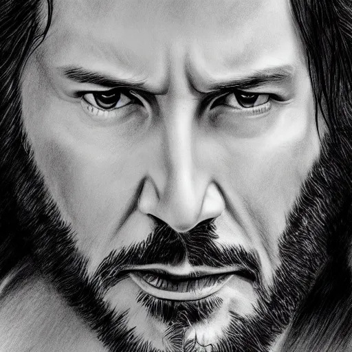 Keanu Reeves As wolverine Pencil drawing 4K quality | Stable Diffusion ...