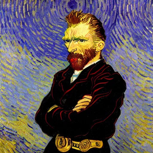 Portrait photograph of Vincent van Gogh cosplaying as | Stable ...