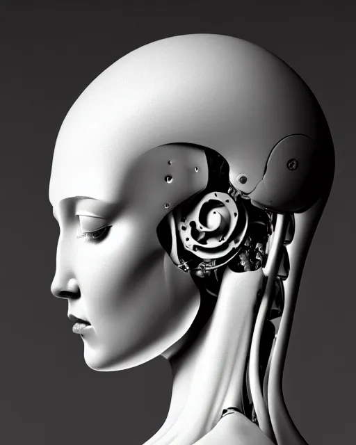a beautiful bio - mechanical translucent faceless | Stable Diffusion ...