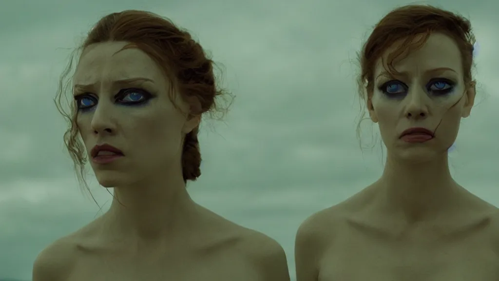 polycoria, film still from the movie directed by Denis | Stable Diffusion