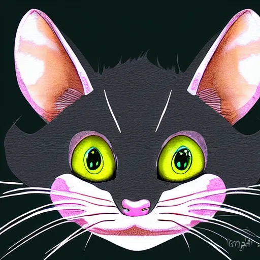 a rat that looks like the Cheshire Cat, digital art | Stable Diffusion ...