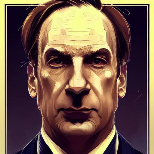 symmetry!! intense portrait of saul goodman, | Stable Diffusion | OpenArt