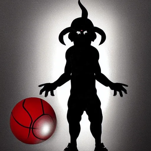 big demon shadow figure standing behind someone making | Stable ...