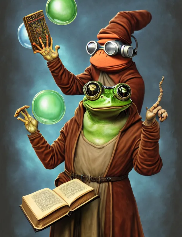 anthropomorphic bipedal frog that is dressed as a | Stable Diffusion ...