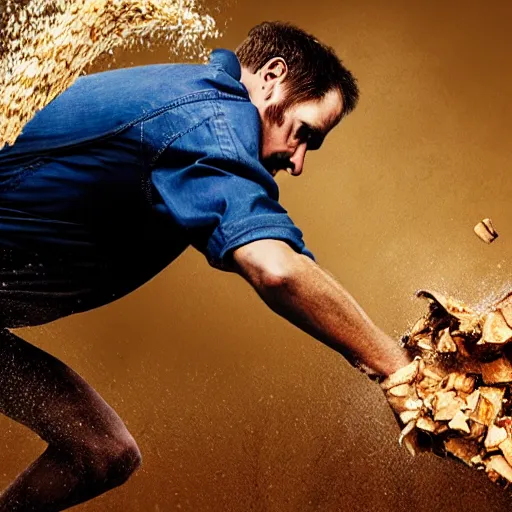 uhd photorealistic man diving into a wood chipper. | Stable Diffusion ...