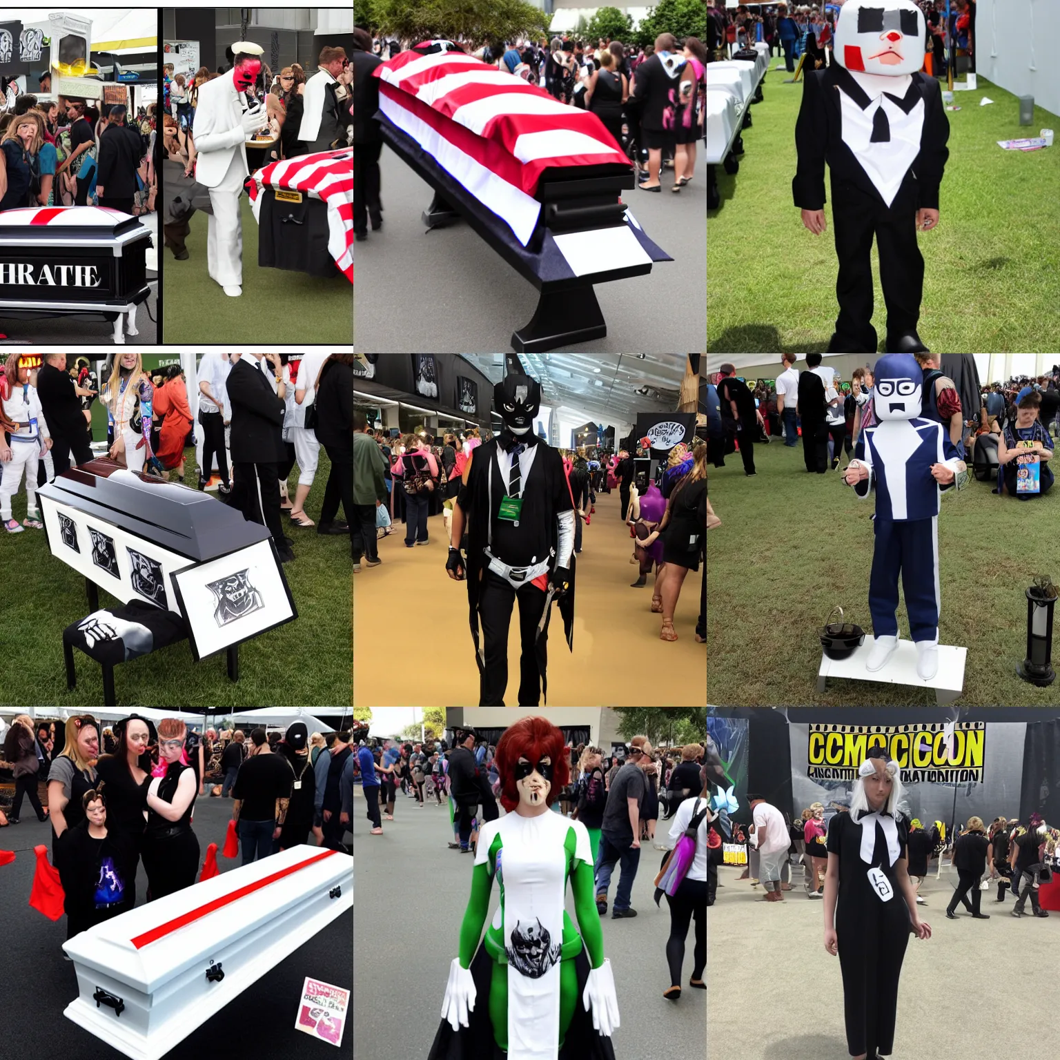 comic con themed funeral | Stable Diffusion | OpenArt