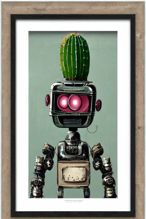 extreme wide shot of a 1950s retro Cactus robot, with | Stable Diffusion | OpenArt