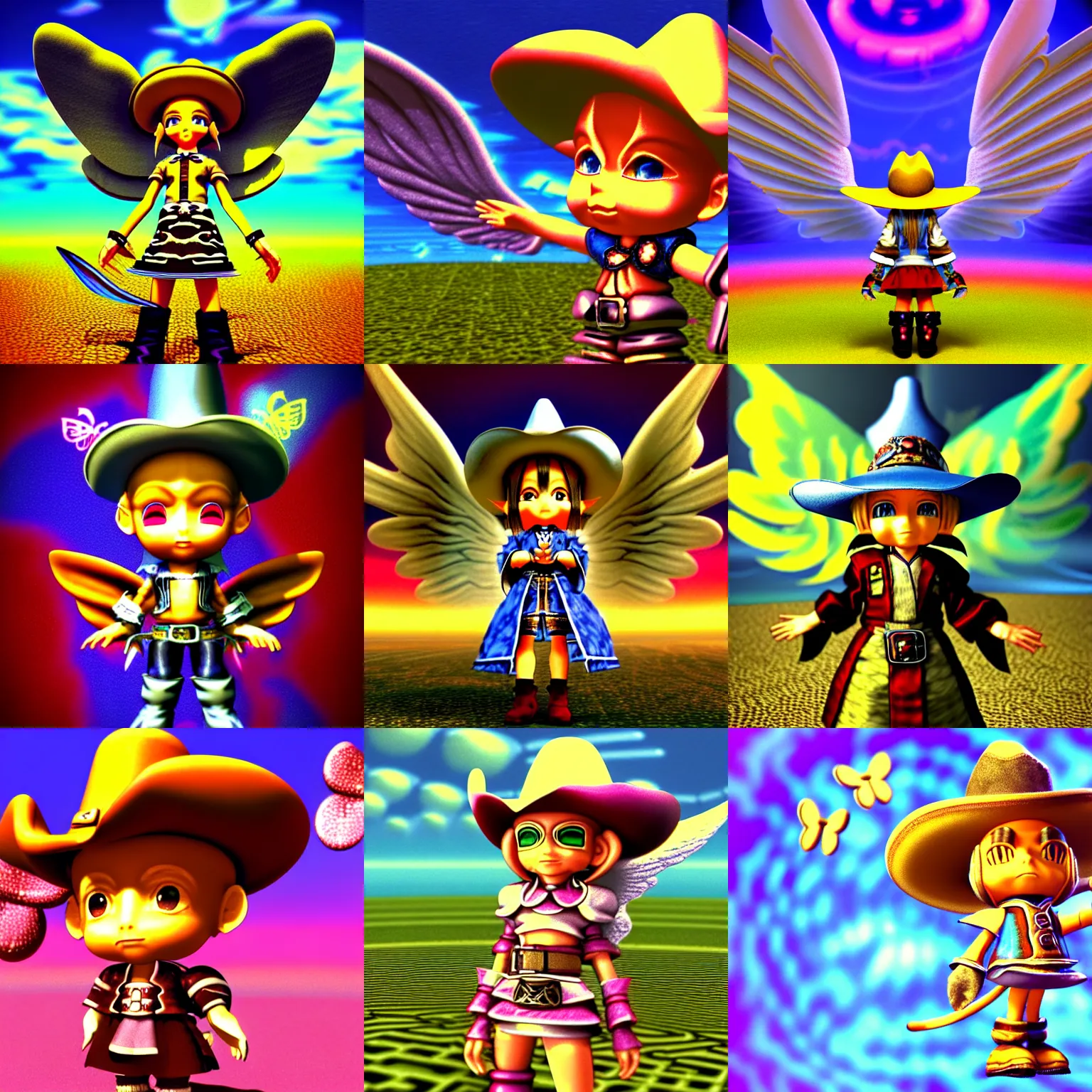 vintage cgi 3 d render by ichiro tanida of a chibi | Stable Diffusion ...