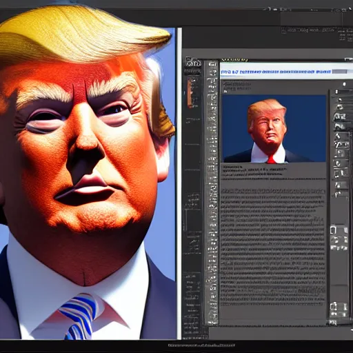 donald trump, octane render, high subsurface scattering | Stable Diffusion | OpenArt