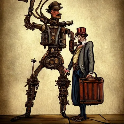 steampunk David and Goliath | Stable Diffusion | OpenArt