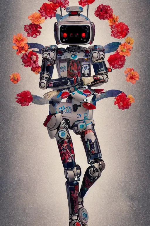 full body portrait of a Japanese robot geisha with | Stable Diffusion ...