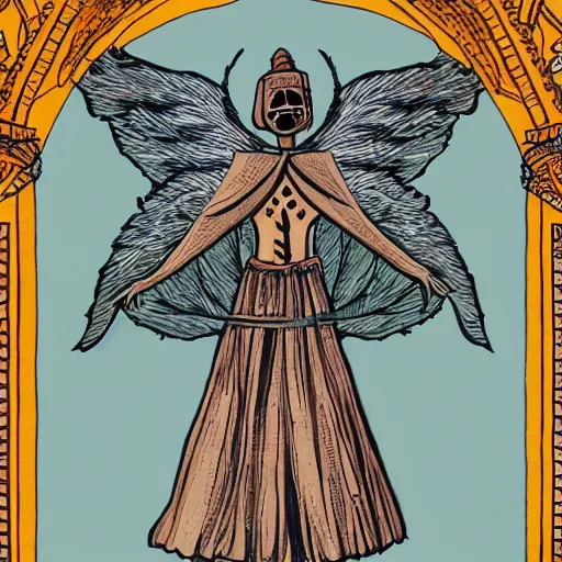 An undead angel wearing a rice hat, hyper-detailed, | Stable Diffusion ...