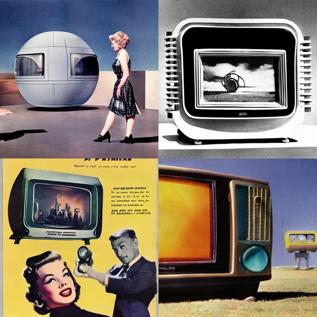 promotional photograph of an atompunk television | Stable Diffusion ...