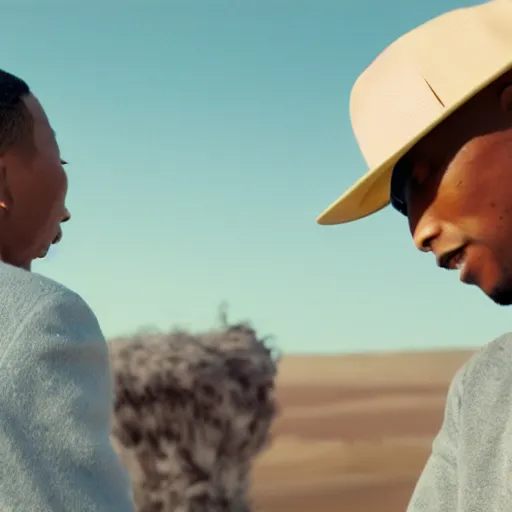 cinematic film still of Pharrell Williams and Chad | Stable Diffusion ...