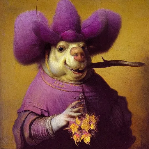 painting by rembrandt, highly detailed, purple ancient | Stable ...