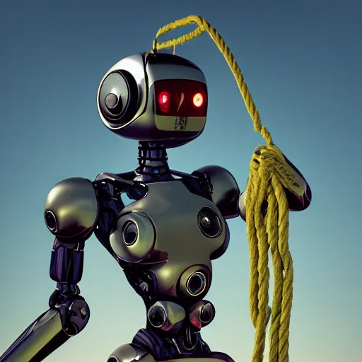 a portrait of a robot tying a rope, octane, 3 d | Stable Diffusion ...