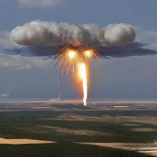 news coverage of modern us nuclear weapons exploding | Stable Diffusion ...