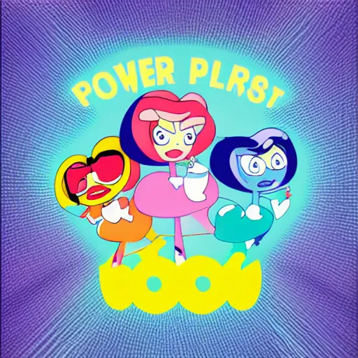Power puff girls bubble text Vector logo | Stable Diffusion | OpenArt
