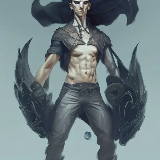 a full body character concept art of a powerful male | Stable Diffusion ...