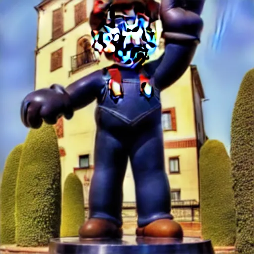 beautiful photograph of super mario bronze statue, | Stable Diffusion ...