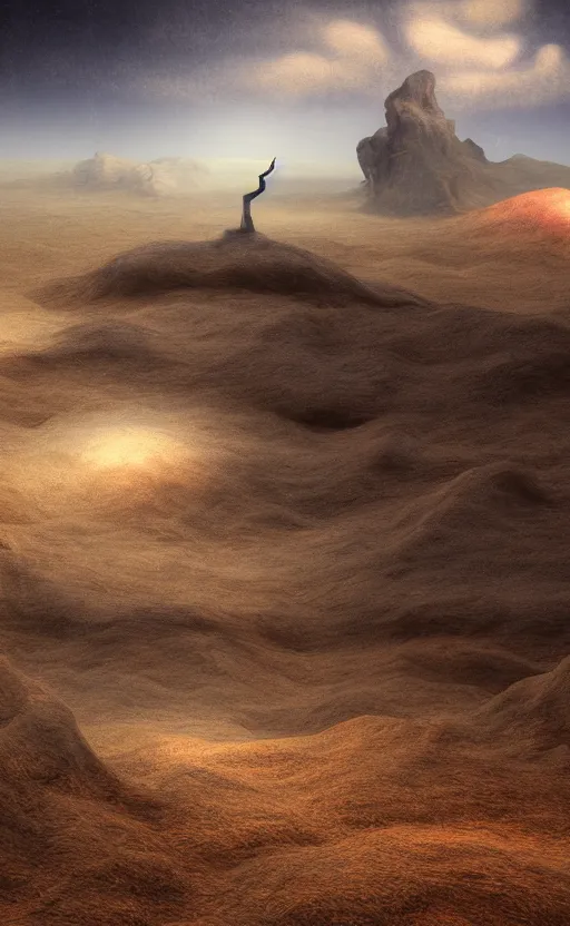 surreal dali landscape, volumetric lighting, early | Stable Diffusion