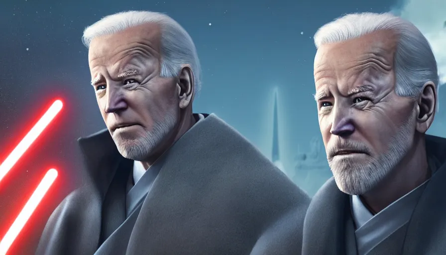 joe biden is obi - wan kenobi, commercial billboard | Stable Diffusion ...