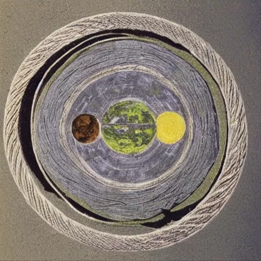 Earth, moon and the sun, connected to each other with | Stable ...