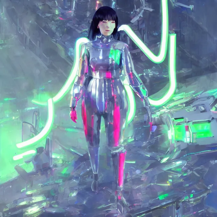a beautiful! bjork model, wearing futuristic cyber | Stable Diffusion ...