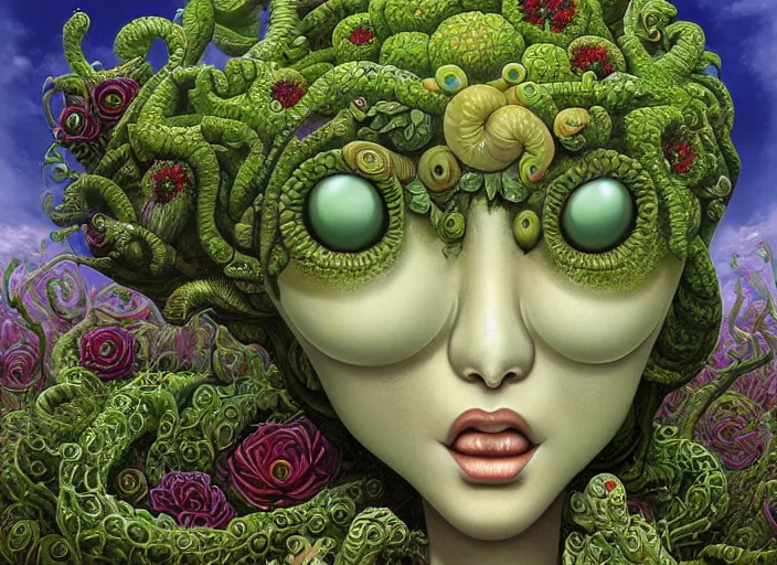 female eldritch goddess impisoned in a garden by naoto | Stable Diffusion | OpenArt