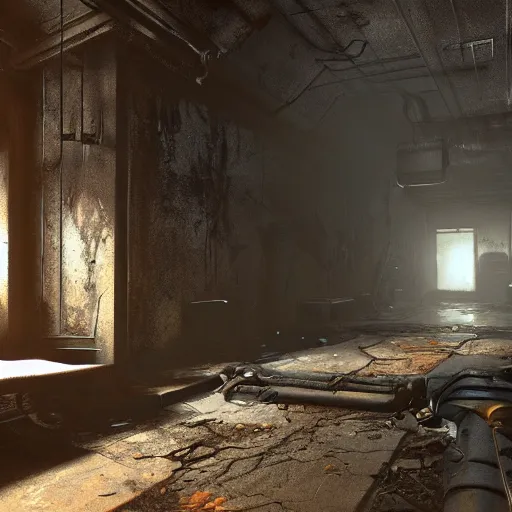 fallout concept art sewer interior render grim | Stable Diffusion