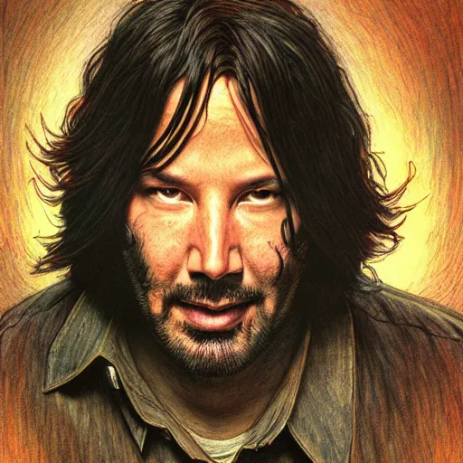 extremely fat keanu reeves at an office birthday | Stable Diffusion ...