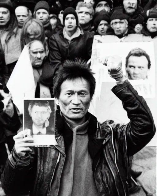 sixty years old viktor tsoi with realistic photo of | Stable Diffusion ...