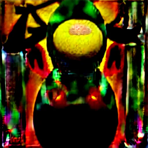 Giant beastly Samurai with an egg growing from his | Stable Diffusion