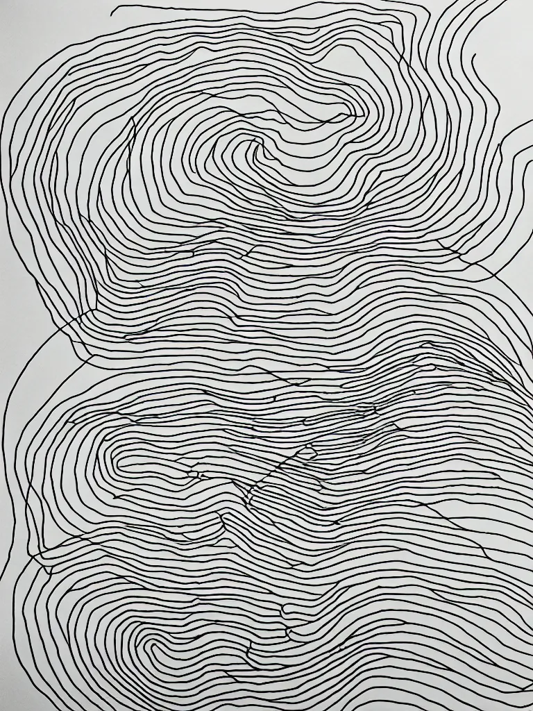 minimalist elegant continuous line drawing of mountain | Stable ...